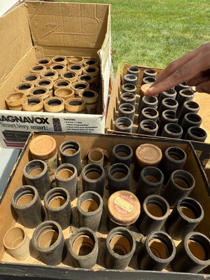 60 PLUS RARE? EDISON MUSIC BOX ROLLS- LESS COVERINGS-BROKEN-GOLD ...