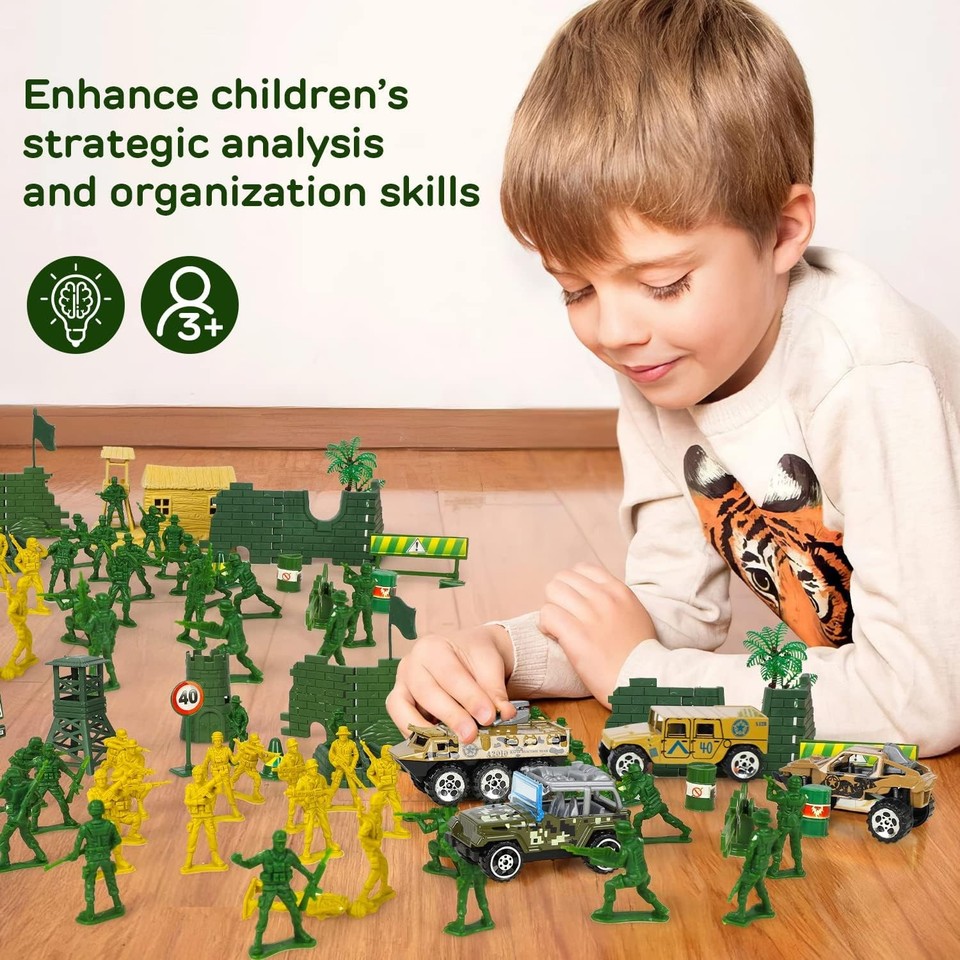 TOY Life 95 PCS Army Men Toys, Toy Soldiers for Boys, Plastic Action ...