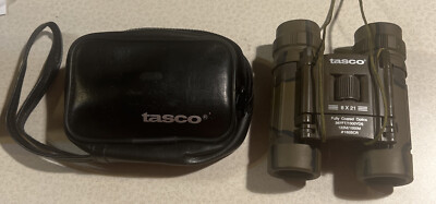TASCO 8X21 FULLY COATED OPTICS 392 FT/ 1000 YDS #165BCR CAMO BINOCULARS ...