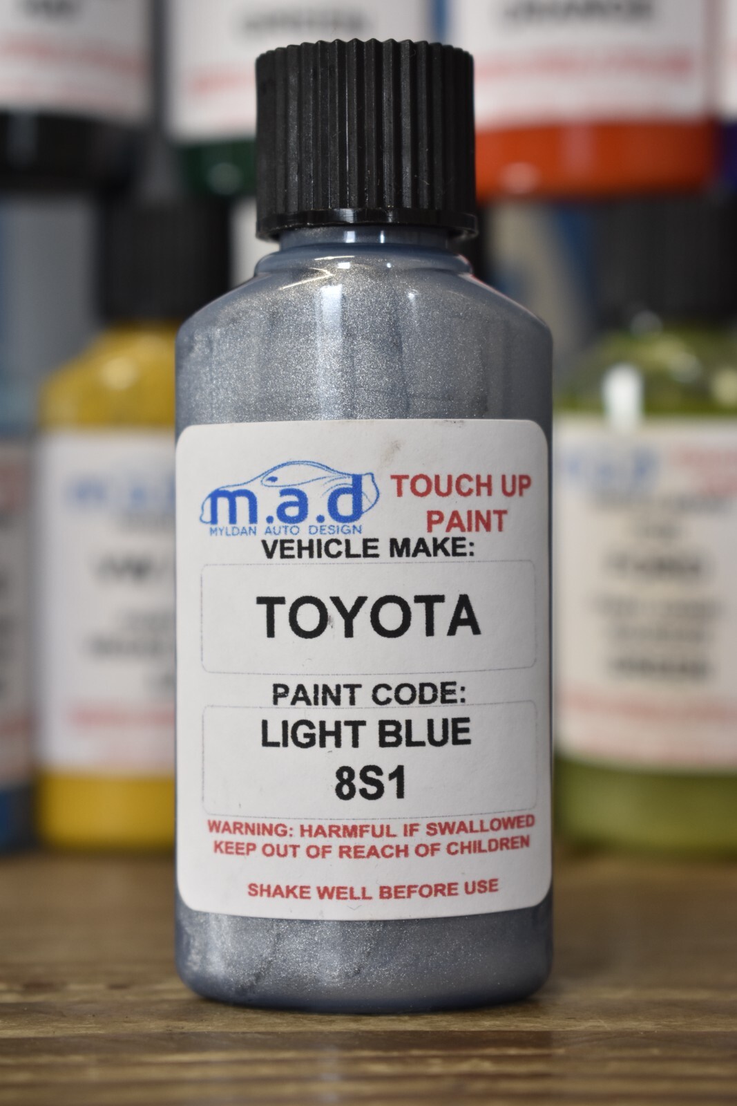 Toyota Light Blue 8S1 Paint Touch Up Kit 30ml Scratch Brush Scratch Repair