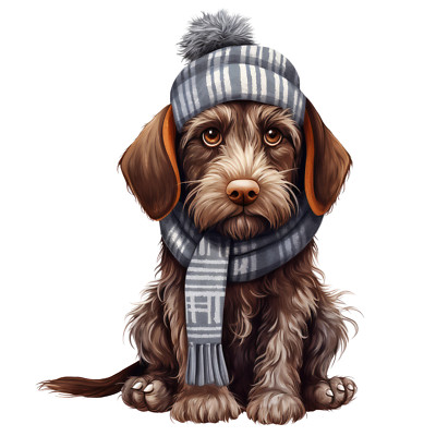 Deutsch Drahthaar Winter Auto Aufkleber Hunde Sticker 9X9 cm | eBay.de