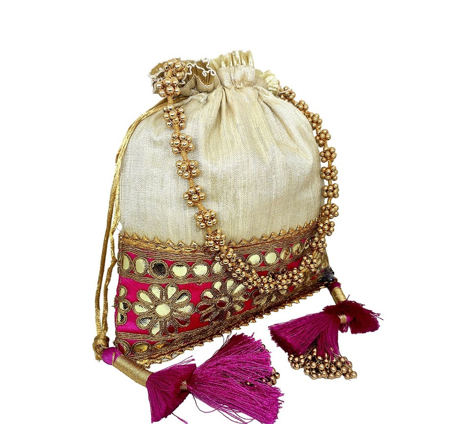 Women's Potli hand carry Clutch ethnic potli bag us | eBay