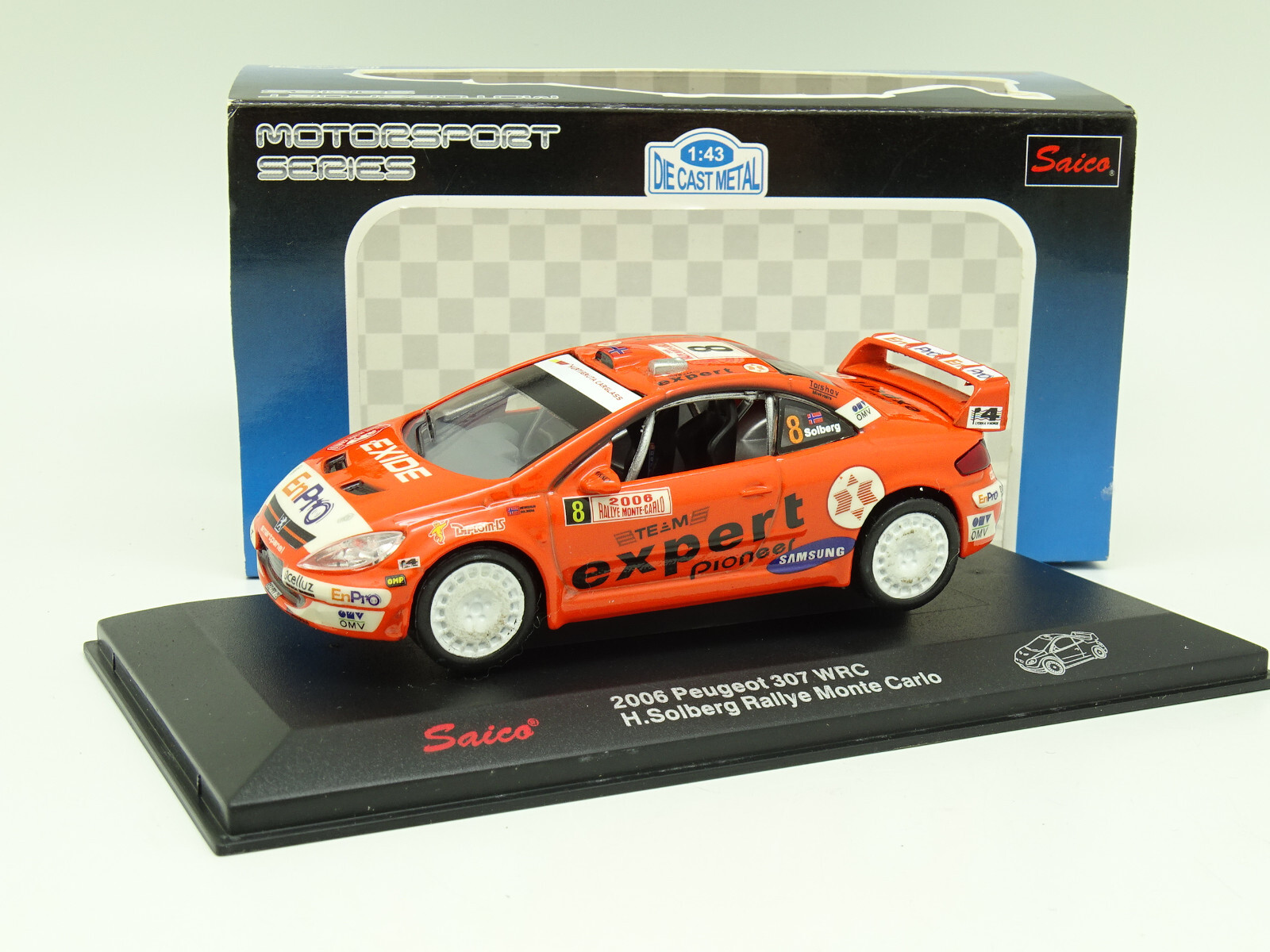 Saico 1/43 - Peugeot 307 WRC Rallye Monte Carlo 2006 Solberg | eBay