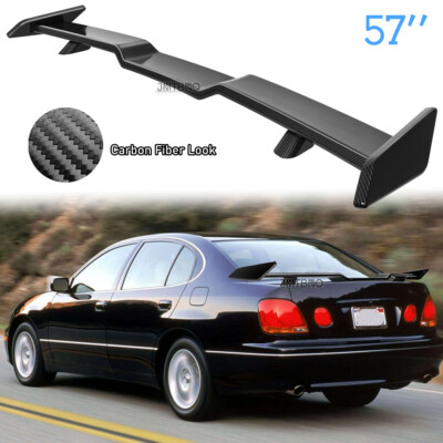 57" Rear Trunk Spoiler Racing Wing Lip Carbon Fiber For Lexus GS300 ...