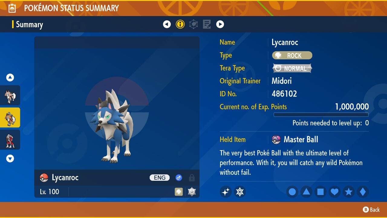 All Shiny Lycanroc Forms Set 6iv Battle Ready | Pokemon Scarlet and ...
