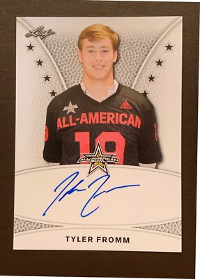 TYLER FROMM Auburn Tigers Football 2019 Leaf All-American *TOUR ...
