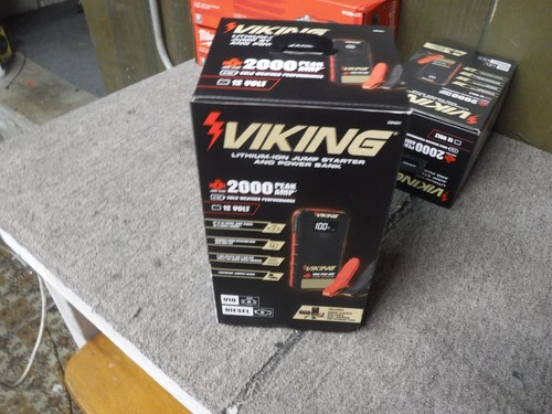 *NEW* VIKING 2000 Peak Amp Lithium-Ion Jump Starter and Power Bank ...