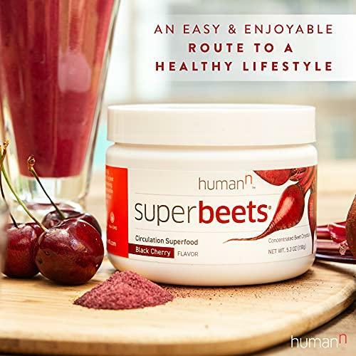 HumanN SuperBeets - Black Cherry Beet Root Powder - Nitric Oxide ...
