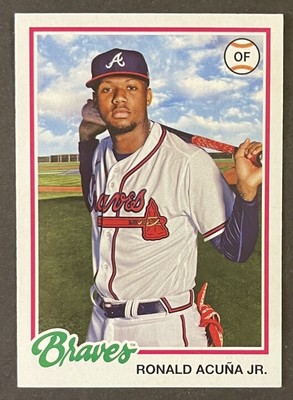 2022 Topps Archives #167 Ronald Acuña Jr. 1978 Design | eBay