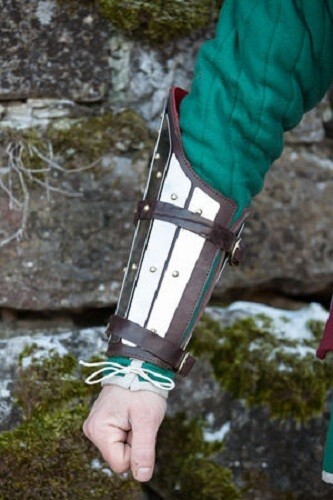Medieval Splint Combat Bracers Handmade Armor 18 Gauge SCA Steel ...