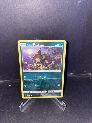 Pokémon TCG Card Alolan Rattata 81/147 Common Sun & Moon Burning ...