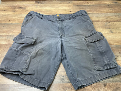 Carhartt Force Telexed Fit Cargo Shorts Men's Size 38 Gray 100% Cotton ...