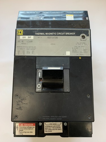 SCHNEIDER ELECTRIC 600A MCCB SQ-D I-LINE RANGE 3 POLE 3 PHASE HI-LOW ...