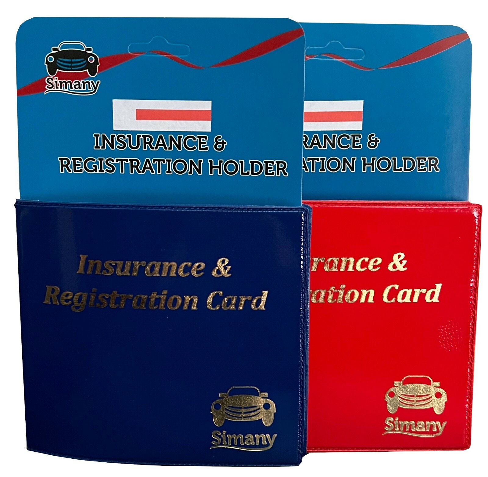 2 AUTO CAR TRUCK INSURANCE REGISTRATION HOLDER WALLET 5.25x4.6 Vinyl ...