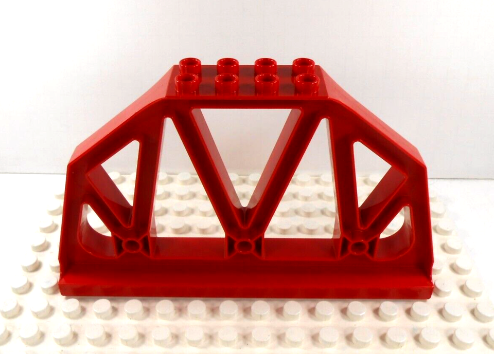 Lego Duplo Item Train Track Bridge Support red | eBay