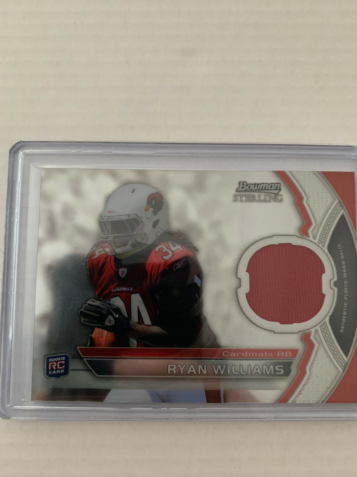 Ryan Williams 2011 Sterling Rookie Jersey Card #BSR-RW | eBay