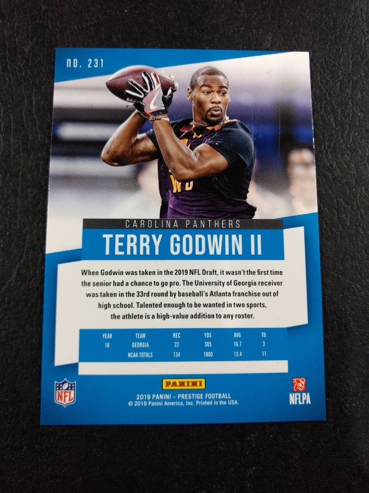 TERRY GOODWIN II 2019 Prestige RC #231 Xtra Points Purple SP 052/100 ...