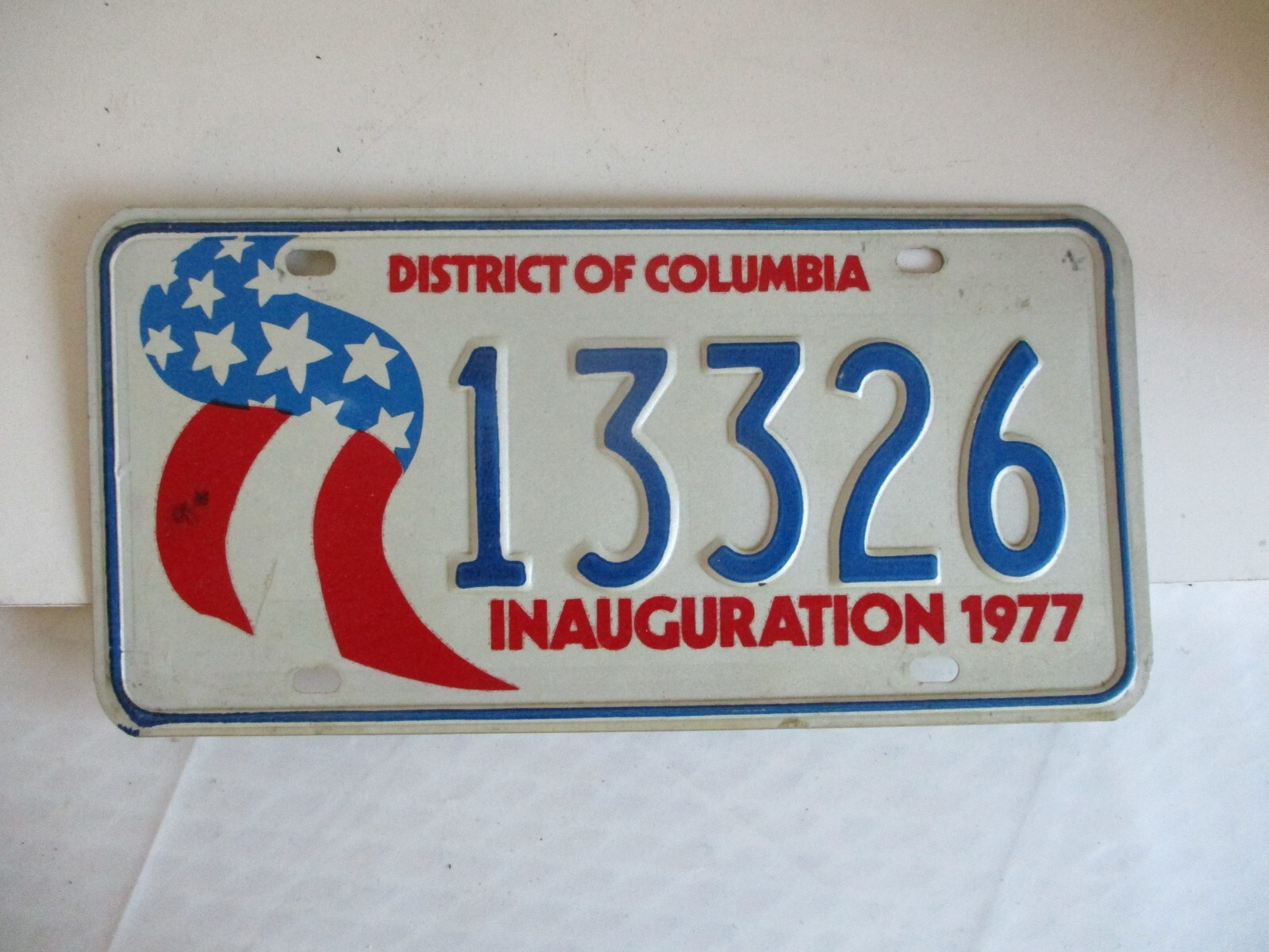 1977 Carter Inauguration Washington DC License Plate 13326 | eBay