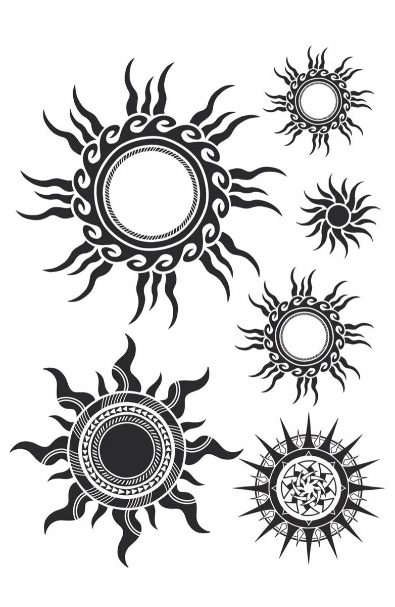Tribal Sun Tattoo