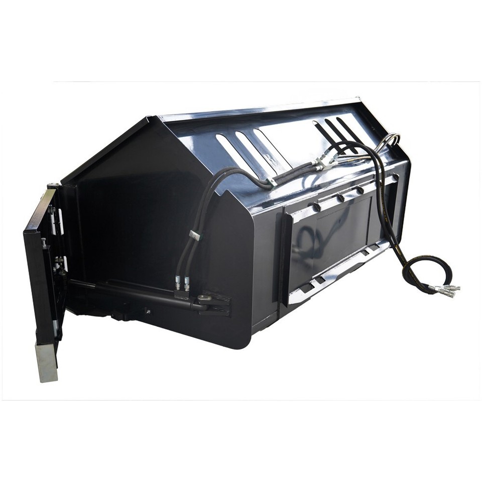 Skid Steer Loader Attachment Snow Bucket With Hydraulic Wings | eBay