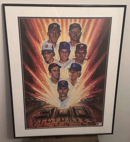 300 WIN RON LEWIS 18X24 SIGNED PRINT LITHOGRAPH 622/1000 8 AUTOGRAPHS ...
