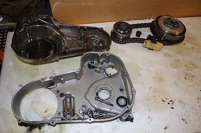 1982 Harley FXR inner & outer primary covers + internals FXRT FXRP FXRD ...