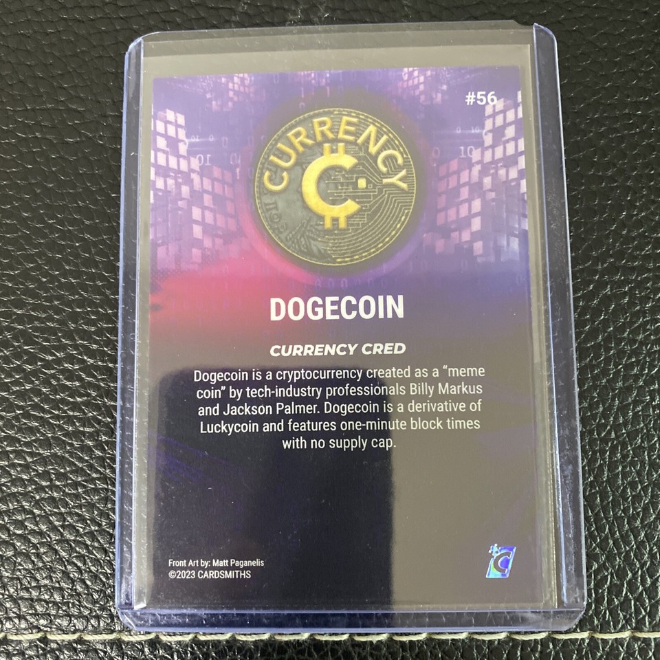 CARDSMITHS CURRENCY S2 DOGECOIN #56 Crystal Sparkle Holo Foil - Finish ...