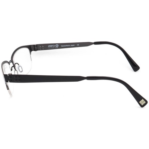 Zero G Eyeglasses Bridge Hampton Black/Antique Silver Half Rim Japan 51 ...