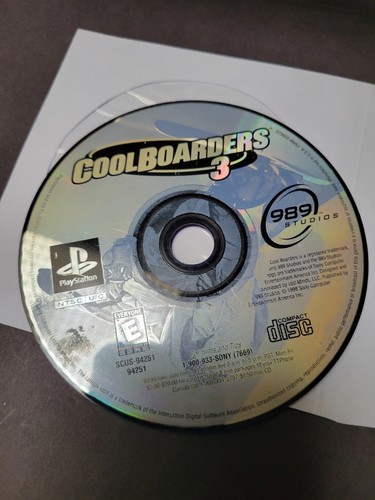 Cool Borders 3 (Sony PlayStation 1 PS1) 989 Studios DISC ONLY ...