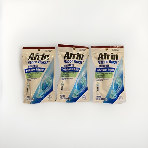 3 AFRIN Vapor Burst Stick 0.8 ml - Rosemary, Eucalyptus Exp 12/25 | eBay