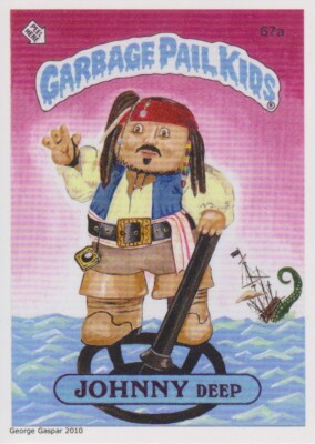 2010 GARBAGE PAIL KIDS JOHNNY DEEP/KRAK KEN 67a 67b SPECIAL GEORGE ...