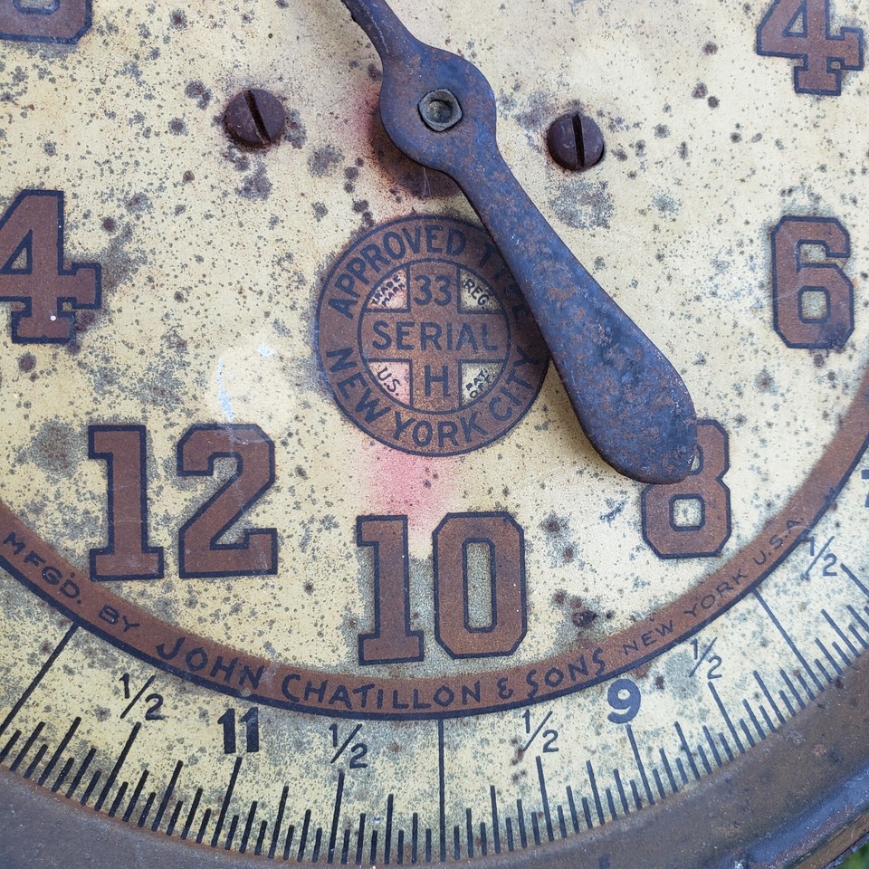 Antique John Chatillon & Sons 20lb Hanging Produce Scale Country ...
