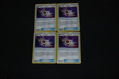 4x Pokemon Card Lot LP-PL Spell Tag 190/214 Lost Thunder Set | eBay