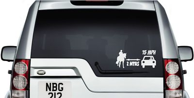 Horse Riding Decal Sticker Equine Safety Pass Wide & Slow Horse Car ...