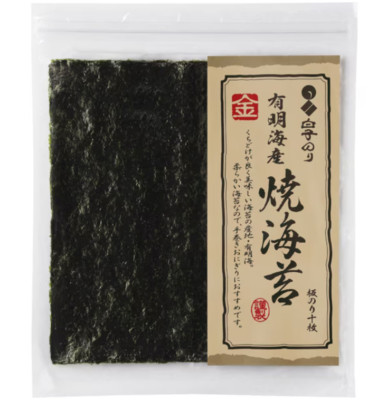 Ariake Toasted seaweed laver 10 sheets Shirako-nori from Japan Foods ...