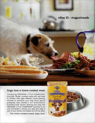 PEDIGREE 1-Page MAGAZINE PRINT AD 2001 cute JACK RUSSELL TERRIER ...