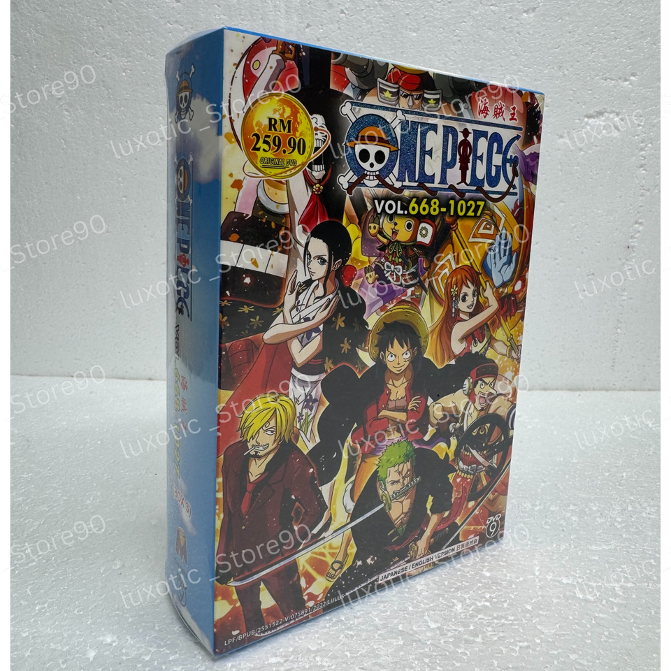 DVD Anime ONE PIECE Complete Series (Vol 1-1027 End) + Movie 1-15 ...