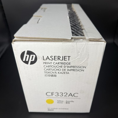 HP CF332AC Yellow Toner Cartridge 654A Color LaserJet Enterprise M651 ...