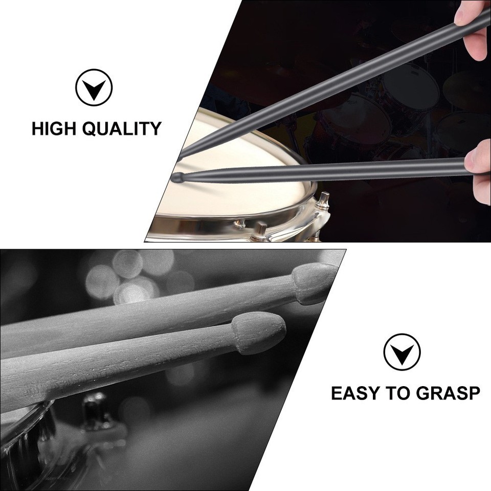 2 Pairs 5A Musical Instrument Drum Rod Drum Sticks Professional ...