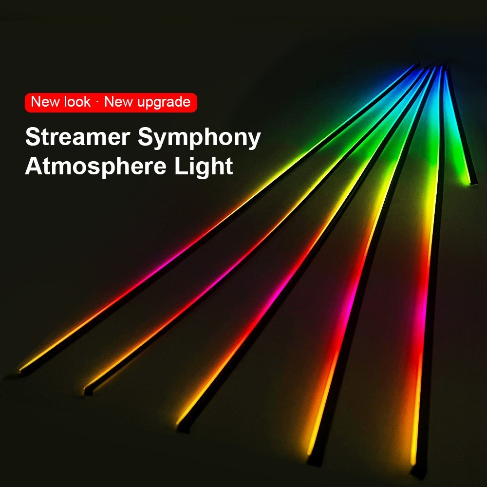 256 Color RGB Car Symphony Ambient Light Led Atmosphere Acrylic Strip ...