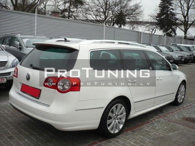 R Line R36 look Rear Bumper spoiler For VW Passat B6 Variant Diffuser ...