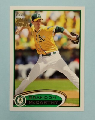 2012 Topps Brandon McCarthy Gold Rush Stamped Promo #73 Card | eBay