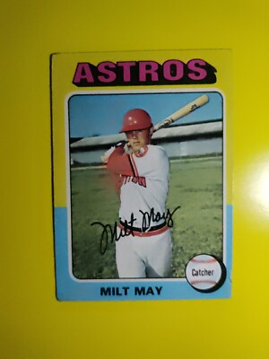 Milt May 1975 Topps Baseball Card #279 Astros Gd Read Description | eBay