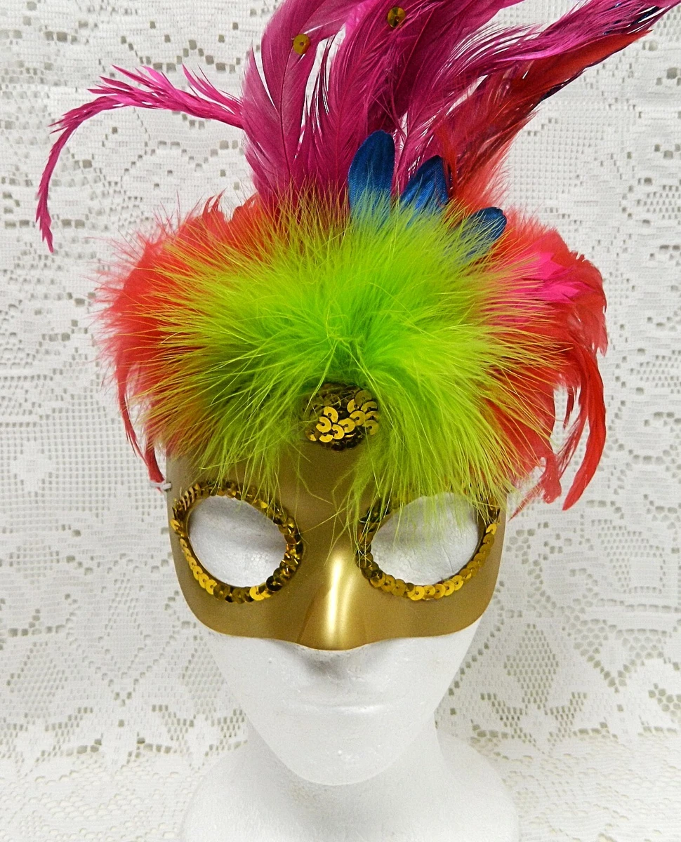 Mardi Gras Feather Masks