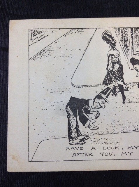 Vintage Comic Postcard Risque Humor Private Mailing Card Early 1900s B ...