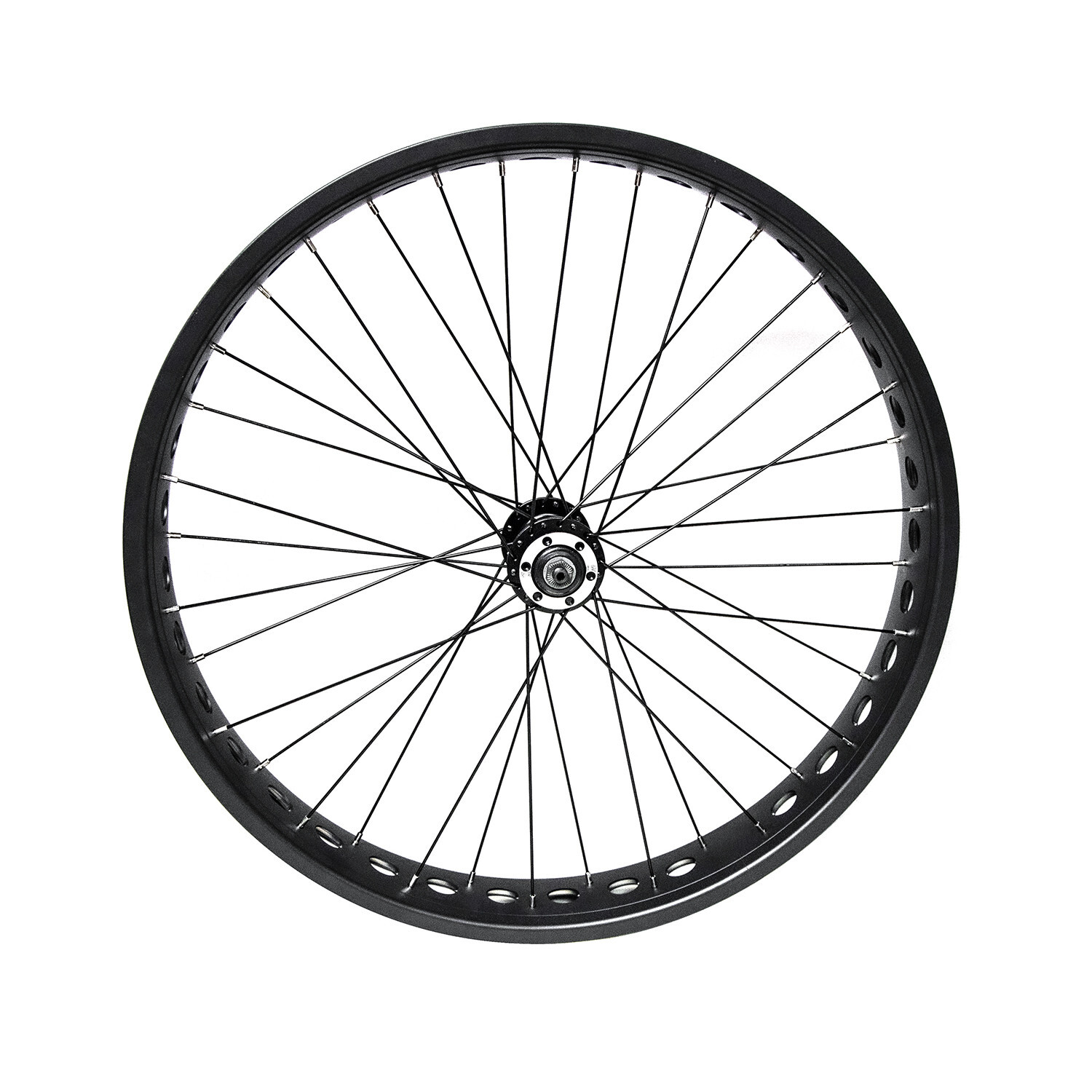 26x4 Front Wheel Set for Fat Tire Ebike and Bike Inc Rim Spokes and ...