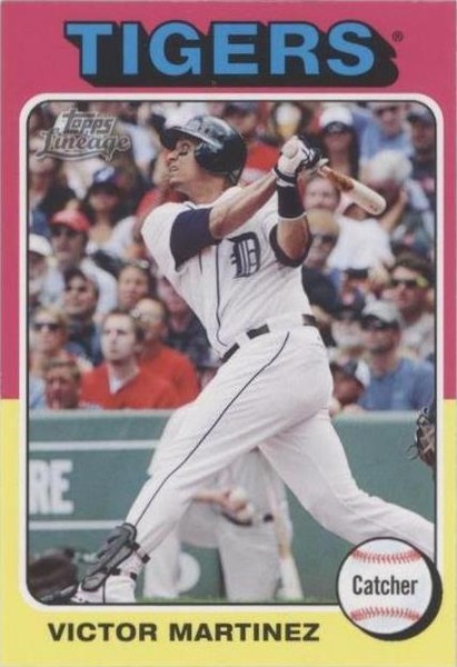 2011 Topps Lineage - Mini 1975 Design #43 Victor Martinez for sale ...