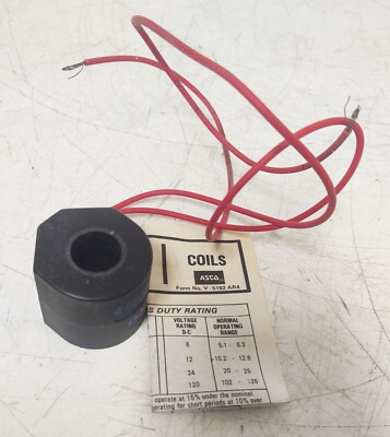 🔥 NOS Asco 099257-005-D Red-Hat Solenoid Coil 120VAC | eBay