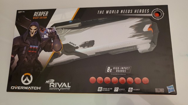 NERF Rival Reaper (Wight Edition) Overwatch 8x High Impact Rounds ...