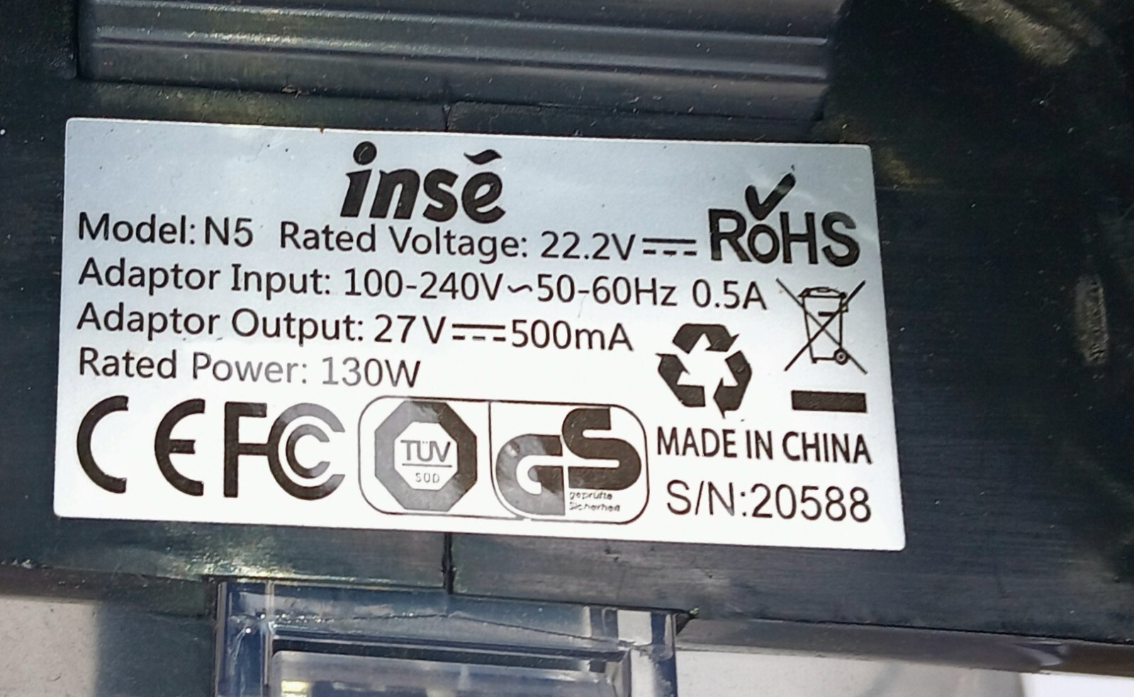 INSE N5 REPLACEMENT BODY BIN CYCLONE FILTERS NO BATTERY | eBay